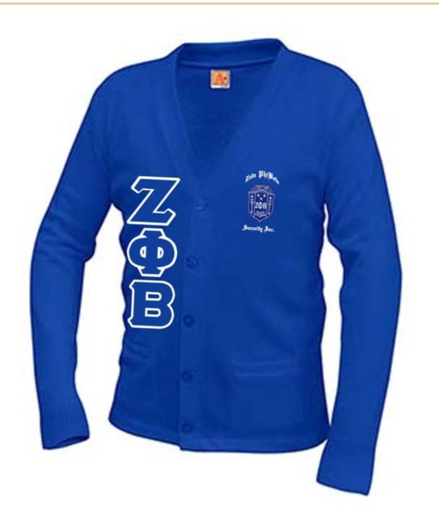 Cardigan Sweater-Zeta | Infinity Greek LLC